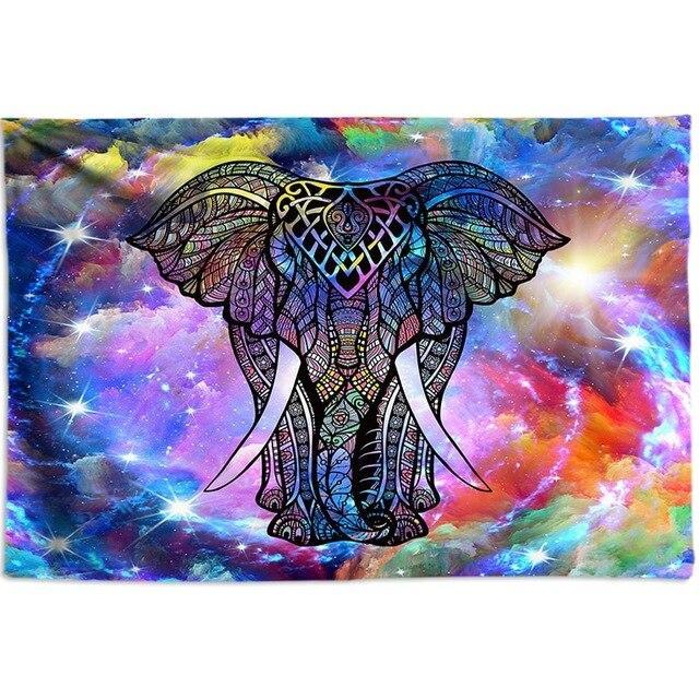 Tenture Elephant Psychédélique | Elephant Savane