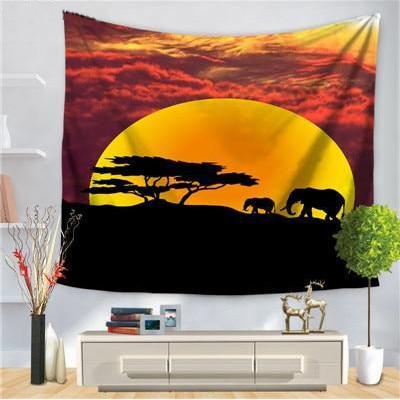 Tenture Murale Savane | Elephant Savane